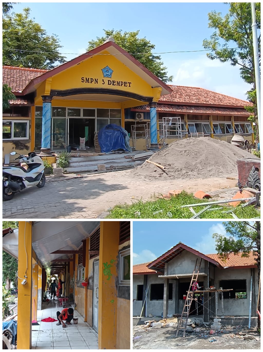 Kejanggalan Proyek Revitalisasi SMPN 3 Dempet Demak Tanpa Papan ...